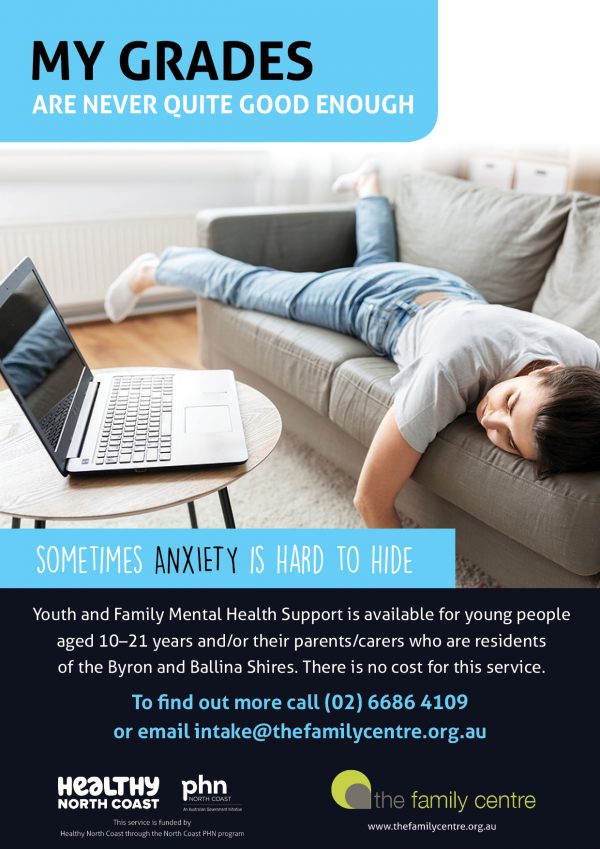 Youth Mental Health Program Poster – Anxiety | The Family Centre
